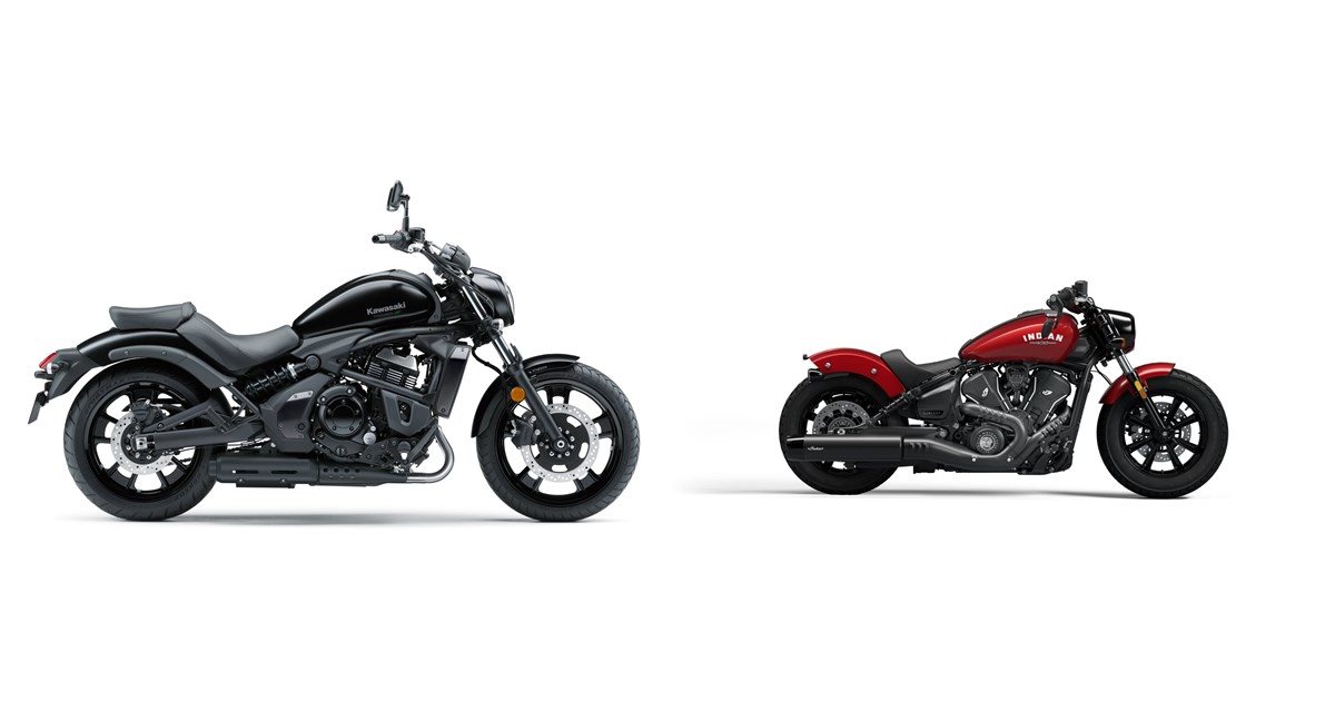 Motorrad Vergleich Kawasaki Vulcan S 2025 vs. Indian Scout Bobber 2025