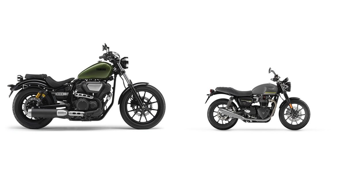 Yamaha XV 950 R 2014 vs Triumph Speed Twin 900 2023