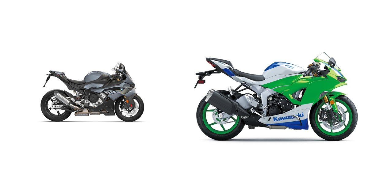 BMW S 1000 RR 2025 vs Kawasaki Ninja ZX-6R 40th Anniversary Edition 2024