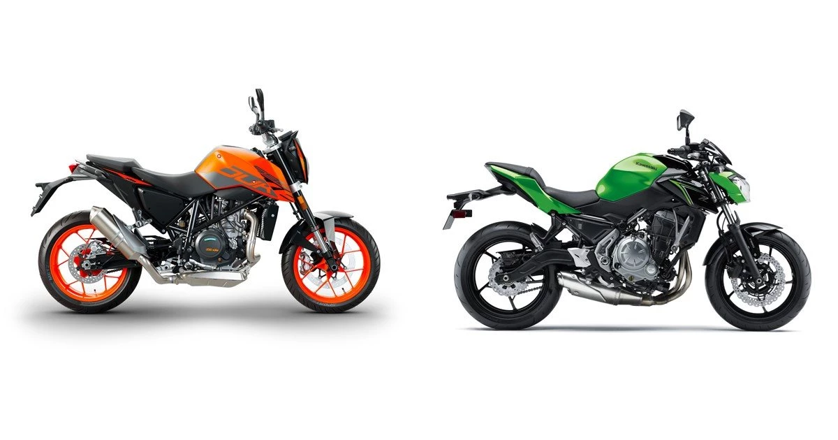 Motorrad Vergleich KTM 690 Duke 2019 vs. Kawasaki Z650 2018