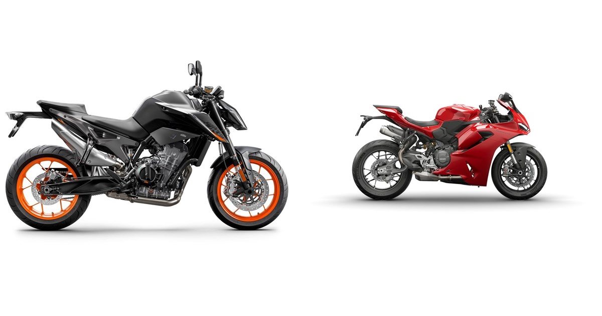 KTM 890 Duke 2022 vs Ducati Panigale V2 2025