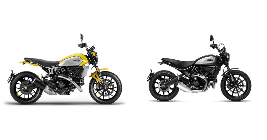 Motorrad Vergleich Ducati Scrambler Icon 2024 vs. Ducati Scrambler Icon Dark 2022