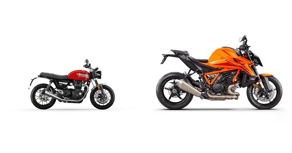 Triumph Speed Twin 1200 2022 vs KTM 1390 Super Duke R 2025