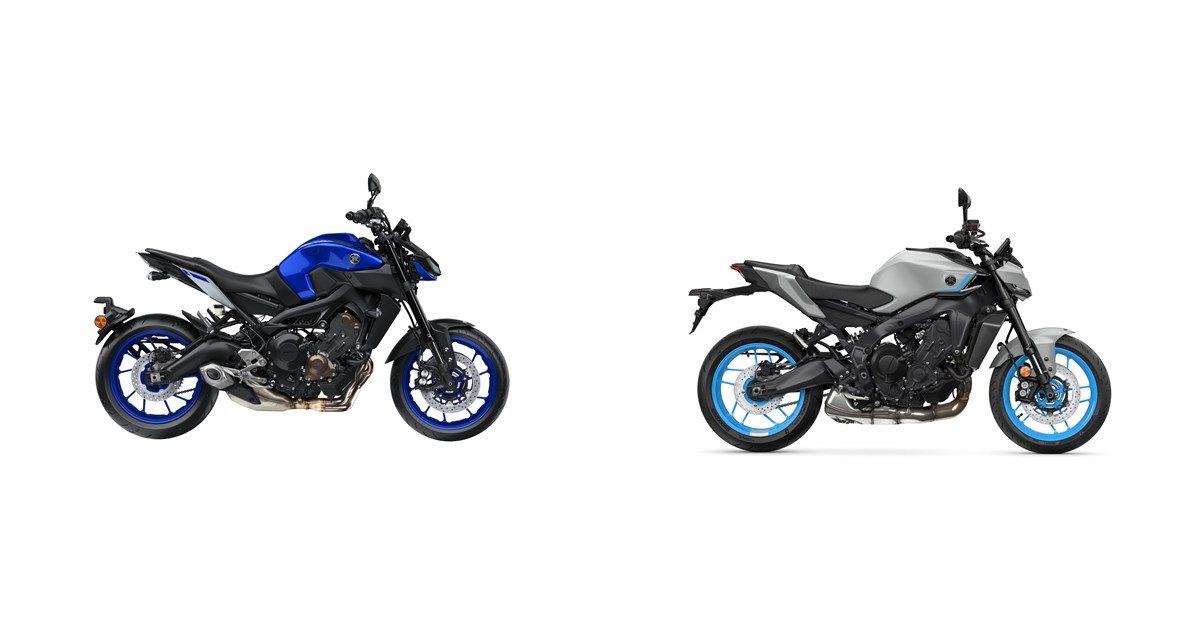 Motorrad Vergleich Yamaha MT-09 2018 vs. Yamaha MT-09 2025