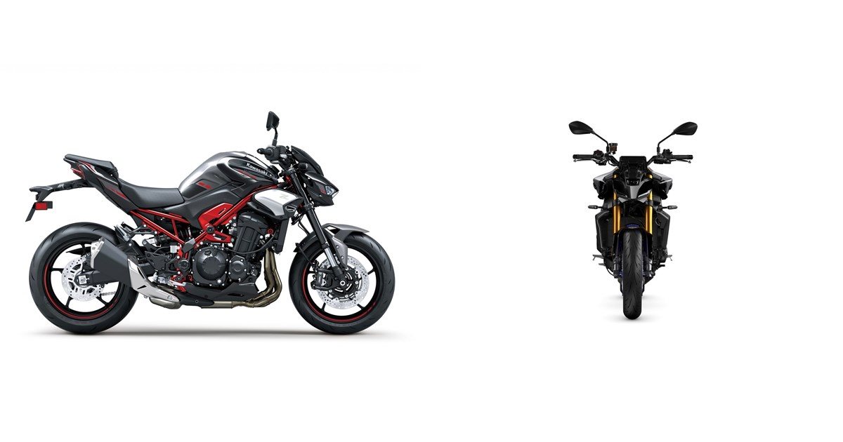 Kawasaki Z900 70kW 2025 vs Yamaha MT-09 SP 35 kW 2025