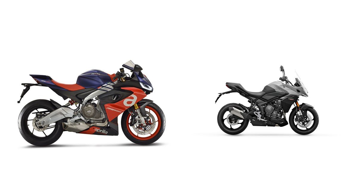 Motorrad Vergleich Aprilia RS 660 2020 vs. Triumph Tiger Sport 800 2025