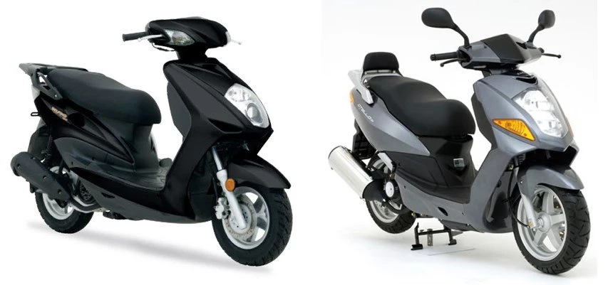 Motorrad Vergleich Daelim Delfino 125 2010 vs. Daelim Otello 125 2009