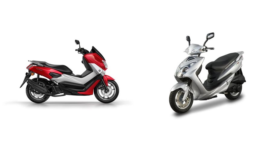 Yamaha NMAX 125 2015 vs Sym VS 125 2013