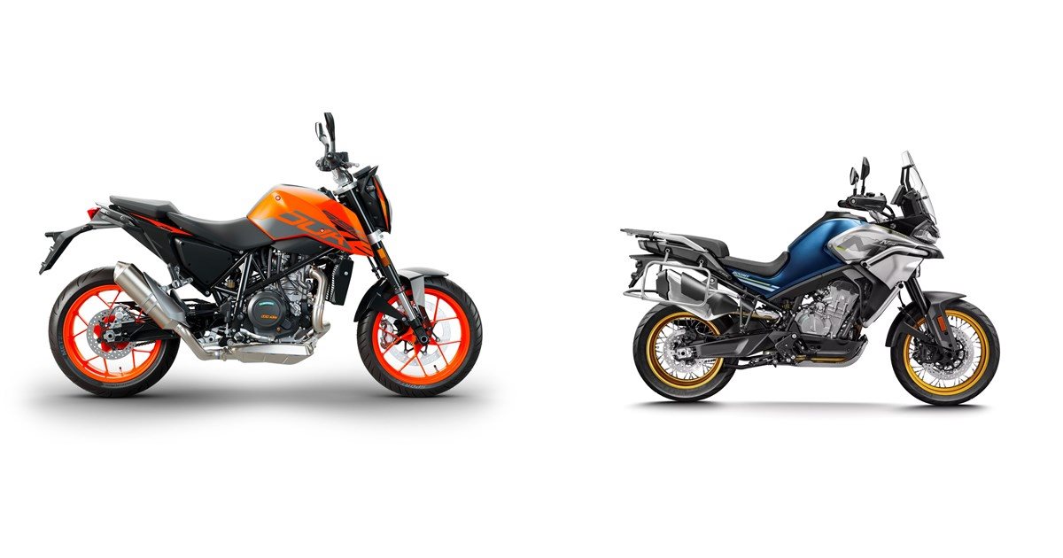 Motorrad Vergleich KTM 690 Duke 2019 vs. CFMOTO 800MT Touring 2023