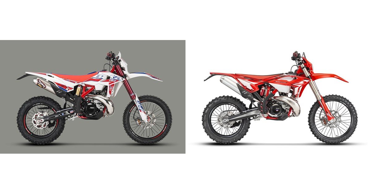 Motorrad Vergleich Beta RR 300 Racing 2018 vs. Beta RR 2T 300 2024