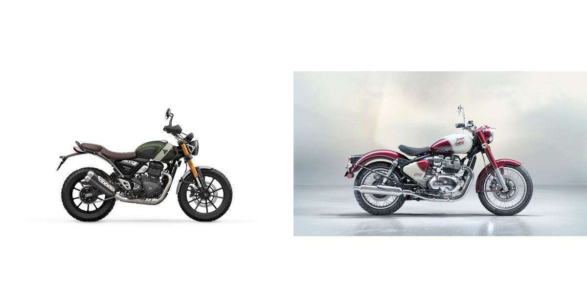 Triumph Scrambler 400 X 2024 vs Royal Enfield Classic 650 2025