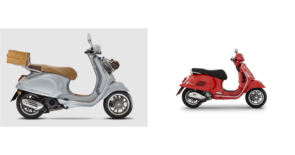 Motorrad Vergleich Vespa Primavera 125 Pic Nic 2024 vs. Vespa GTS 300 Super 2024