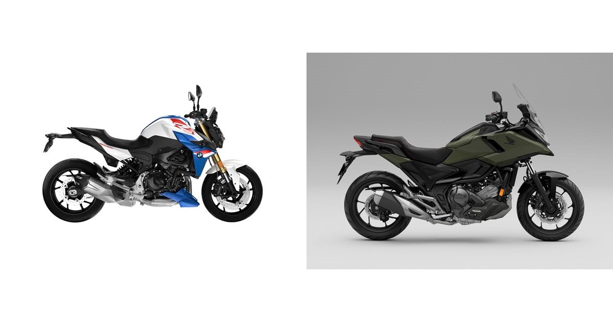 Motorrad Vergleich BMW F 900 R 2024 vs. Honda NC750X DCT 2025