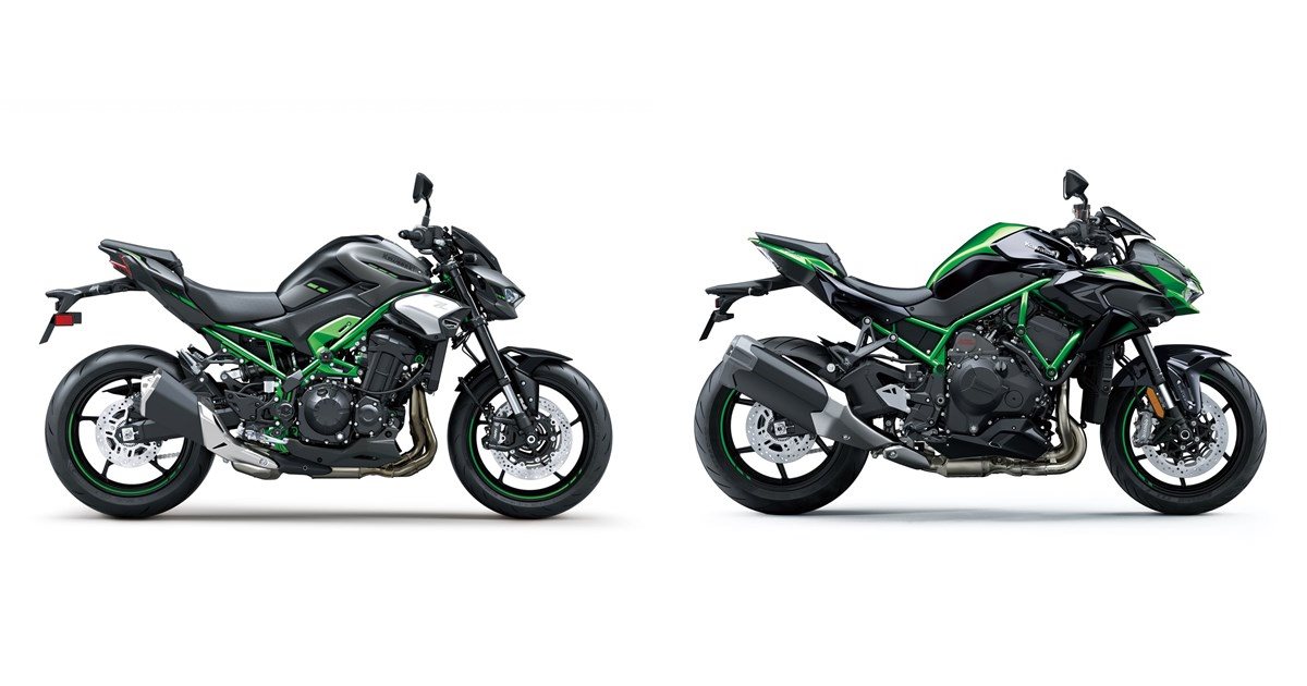 Motorrad Vergleich Kawasaki Z900 2025 vs. Kawasaki Z H2 2022