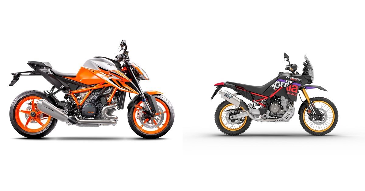 KTM 1290 Super Duke R EVO 2023 vs Aprilia Tuareg 660 Rally 2025