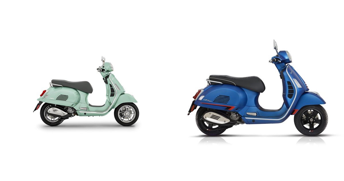 Motorrad Vergleich Vespa GTS 300 2024 vs. Vespa GTS 300 hpe Super Sport 2020
