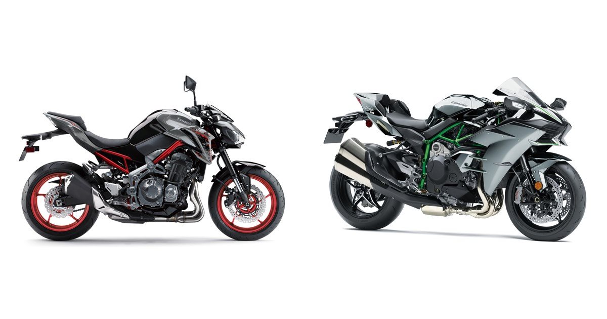 Kawasaki Z900 2019 vs Kawasaki Ninja H2 2018