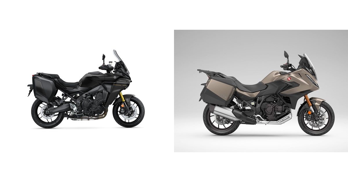 Confronto tra moto Yamaha Tracer 9 GT Y-AMT 2025 VS. Honda NT1100 DCT Electronic Suspension 2025