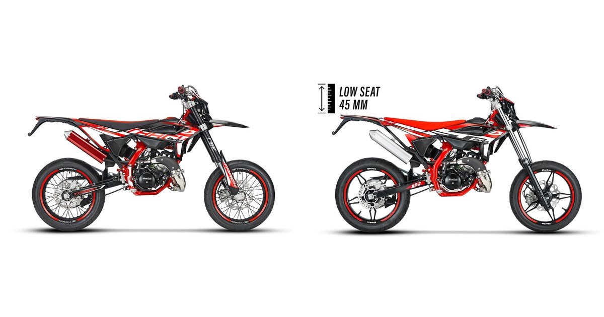 Motorrad Vergleich Beta RR 50 Motard Track 2024 vs. Beta RR Motard 2T ...