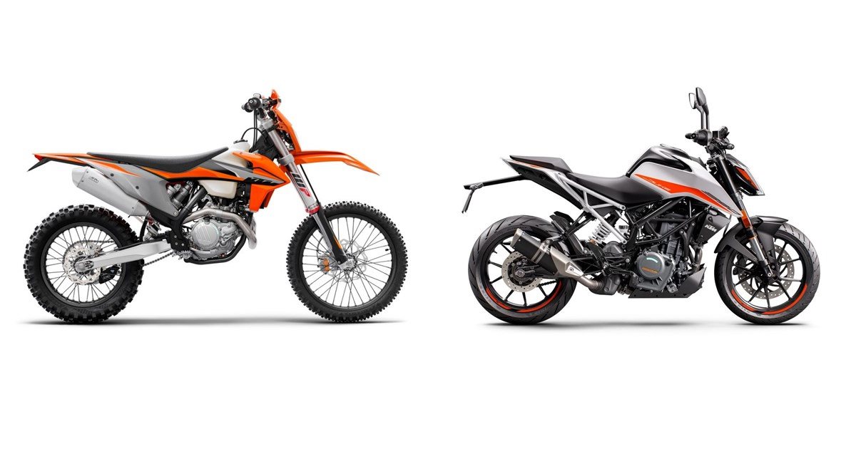 KTM 450 EXC-F 2021 vs KTM 390 Duke 2022