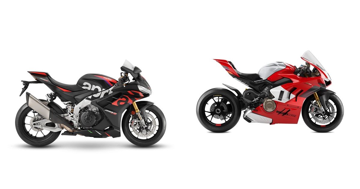 Aprilia RSV4 1100 Factory 2024 vs Ducati Panigale V4 R 2025