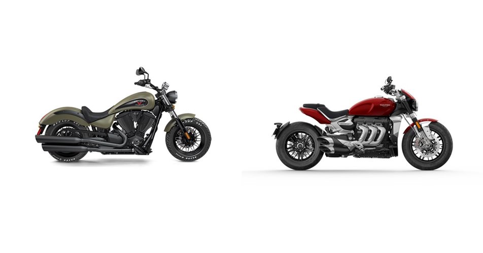 Victory Gunner 2015 vs Triumph Rocket 3 R 2021