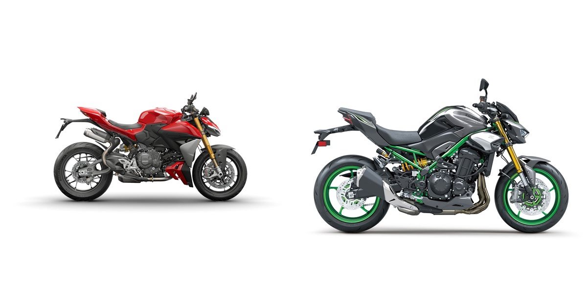 Ducati Streetfighter V2 S 2025 vs Kawasaki Z900 SE 2025