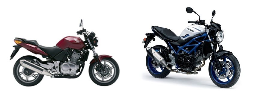 Motorrad Vergleich Honda CBF 500 2006 vs. Suzuki SV650 2019
