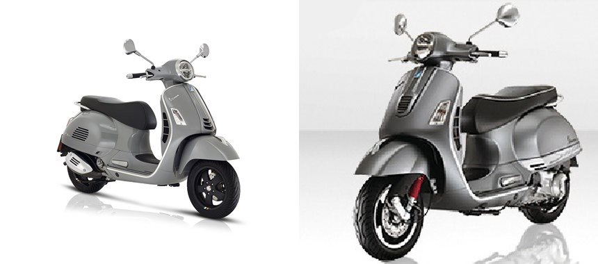 Motorrad Vergleich Vespa GTS 300 hpe Super Tech 2019 vs. Vespa GTS 300 i.e. Super Sport 2010