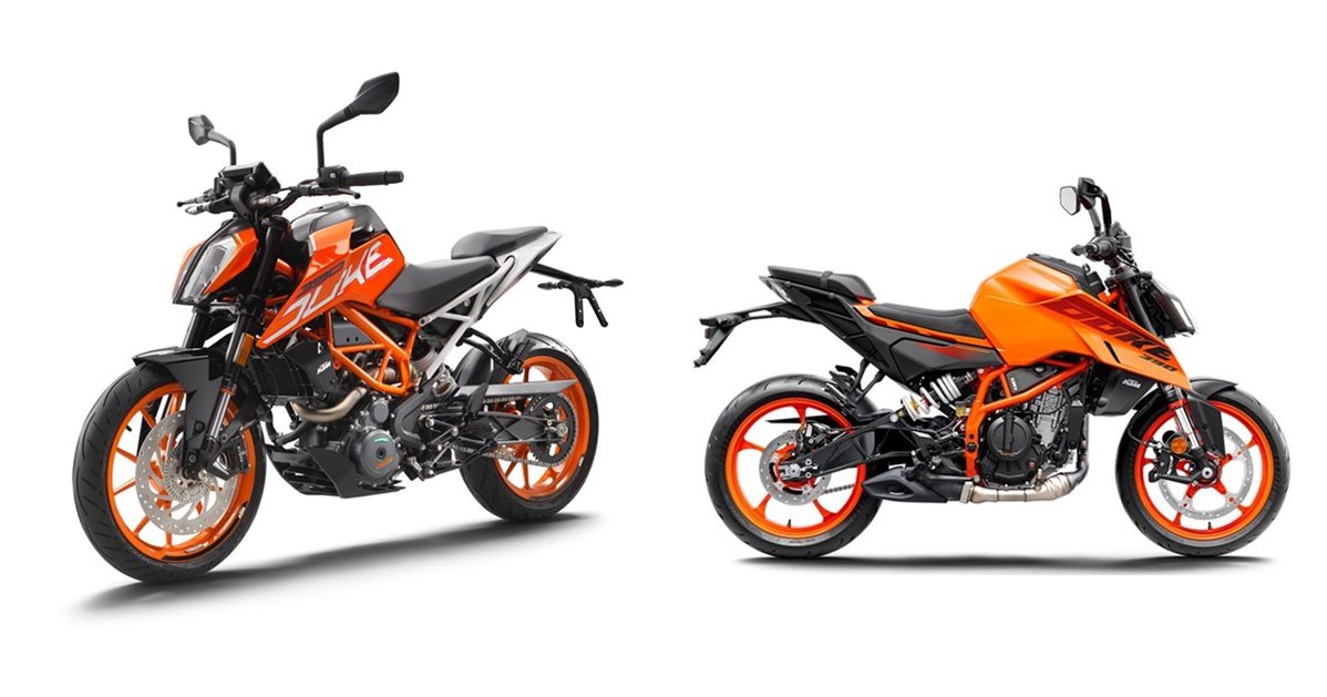 Motorrad Vergleich KTM 390 Duke 2017 vs. KTM 390 Duke 2025