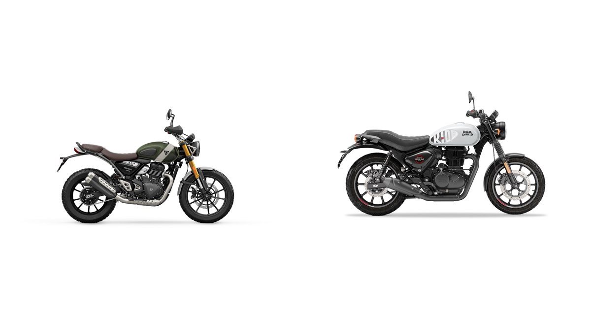 Triumph Scrambler 400 X 2024 vs Royal Enfield HNTR 350 2025