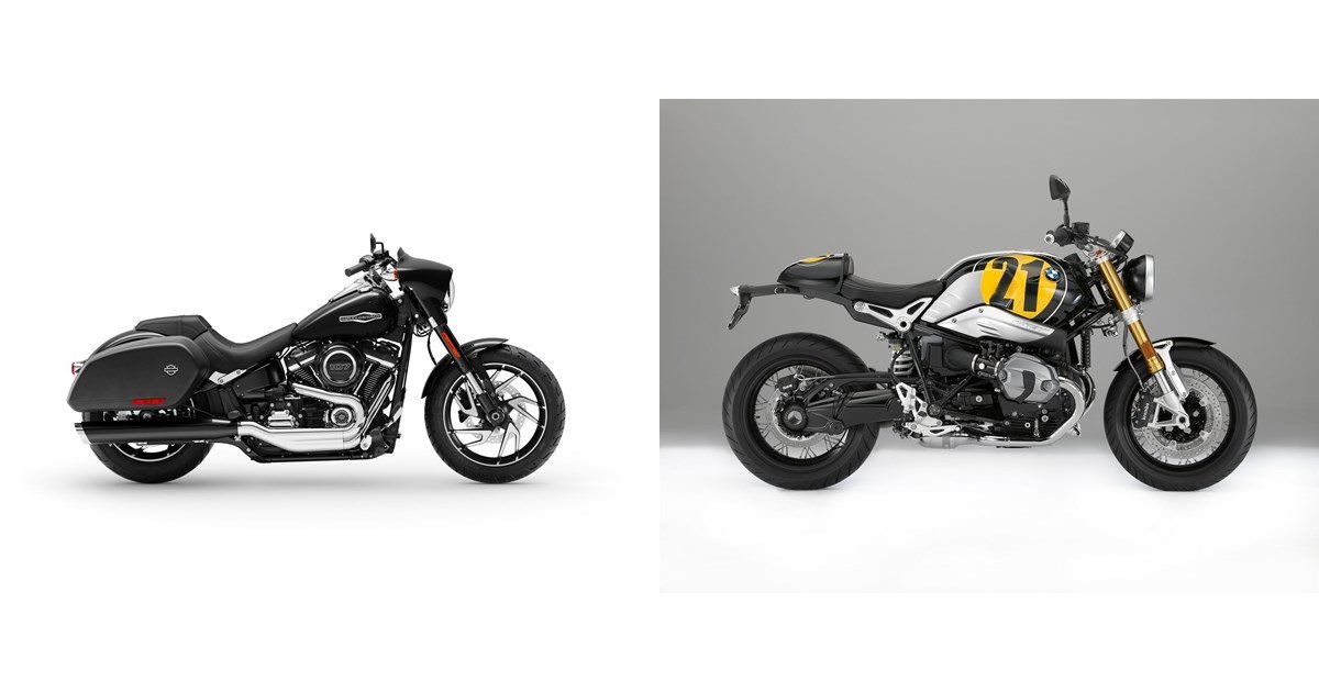 Motorrad Vergleich Harley-Davidson Softail Sport Glide FLSB 2020 vs ...
