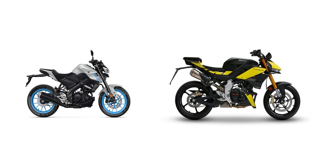 Motorrad Vergleich Yamaha MT-125 2025 vs. Fantic Stealth 125 2025