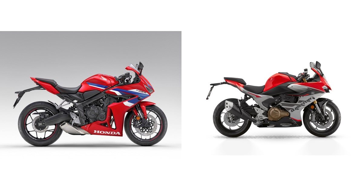Motorrad Vergleich Honda CBR650R 2025 vs. QJ Motor SRK 600 RS 2025