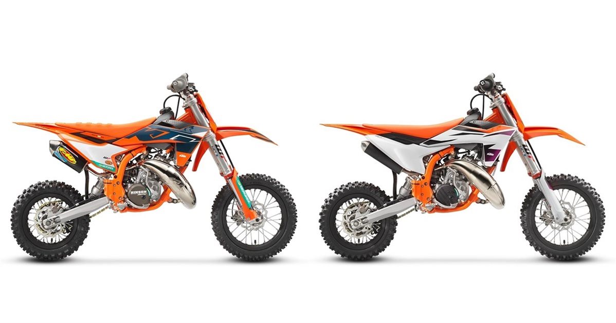 Motorrad Vergleich KTM 50 SX FACTORY EDITION 2024 vs. KTM 50 SX 2025