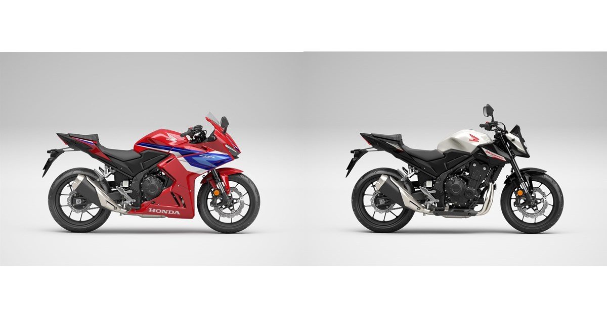 Motorrad Vergleich Honda CBR500R 2025 vs. Honda CB500 Hornet 2024