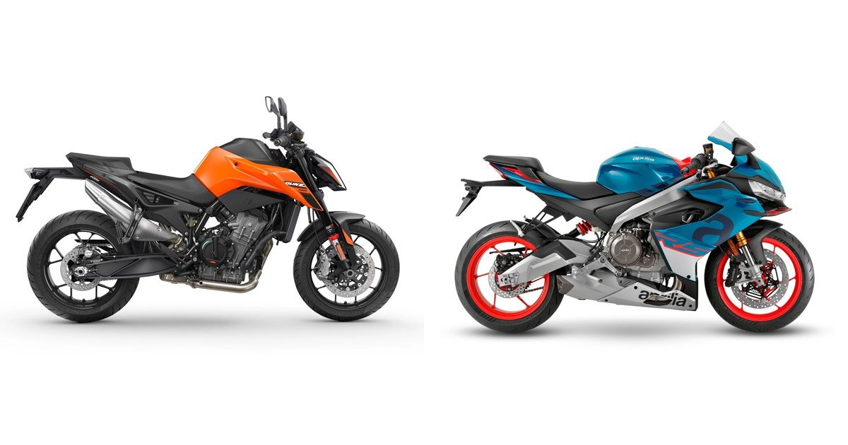 Motorrad Vergleich KTM 790 Duke 2025 vs. Aprilia RS 660 2025