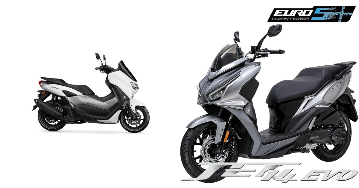 Motorrad Vergleich Yamaha NMAX 125 2023 vs. Sym Jet 14 EVO 2025