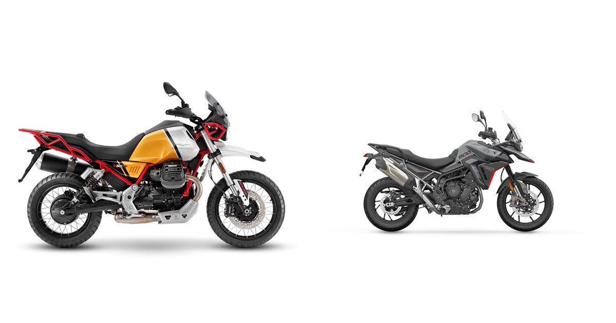 Moto Guzzi V85 TT 2021 vs Triumph Tiger 900 GT Pro 2024