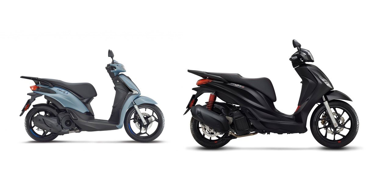 Motorrad Vergleich Piaggio Liberty 125 S 2025 vs. Piaggio Medley 125 S 2024