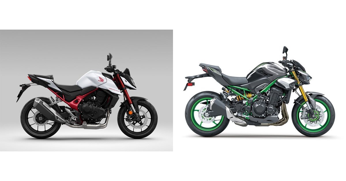 Motorrad Vergleich Honda CB750 Hornet 2023 vs. Kawasaki Z900 SE 2025