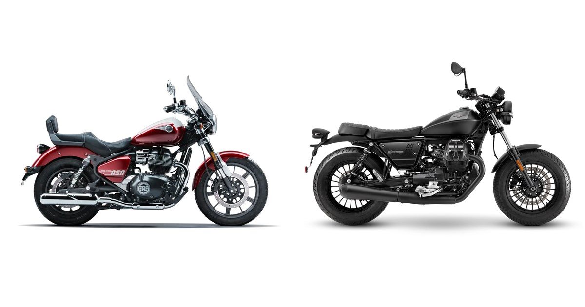 Royal Enfield Super Meteor 650 2024 vs Moto Guzzi V9 Bobber 2021