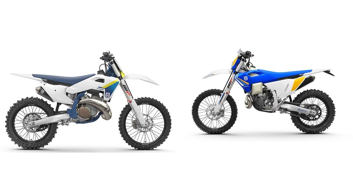 Motorrad Vergleich Husqvarna TC 300 2025 vs. Husqvarna TE 250 Heritage 2025