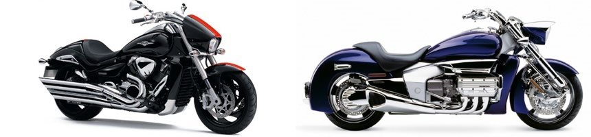 Motorrad Vergleich Suzuki Intruder M1800R 2012 vs. Honda NRX 1800 Rune 2006