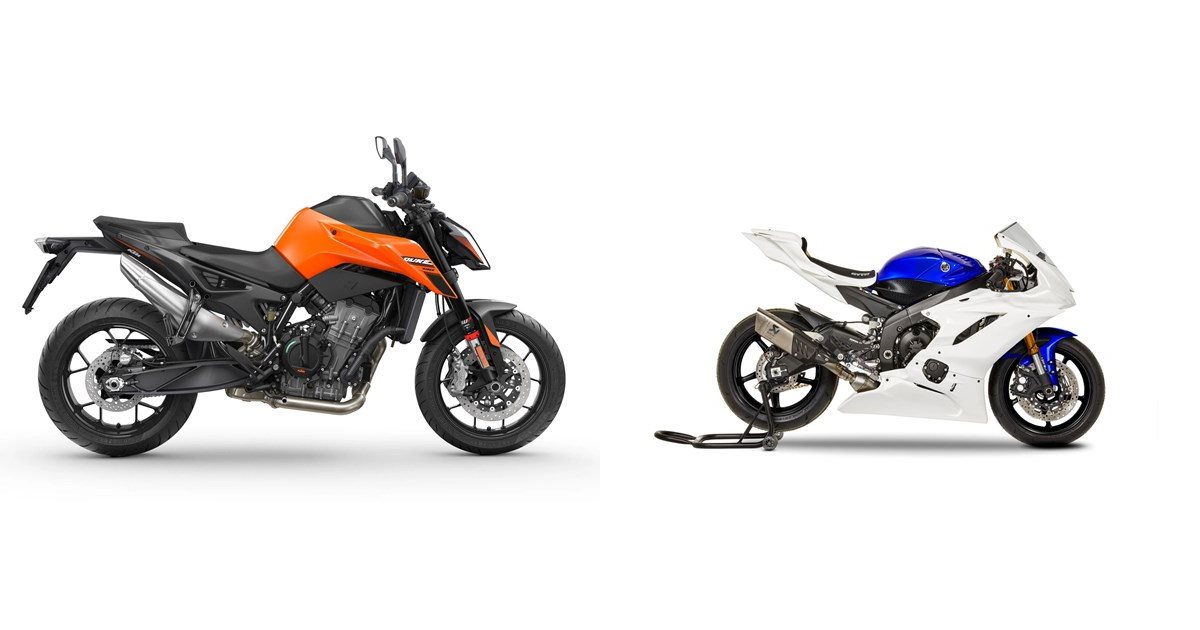 KTM 790 Duke 2025 vs Yamaha R6 GYTR 2025