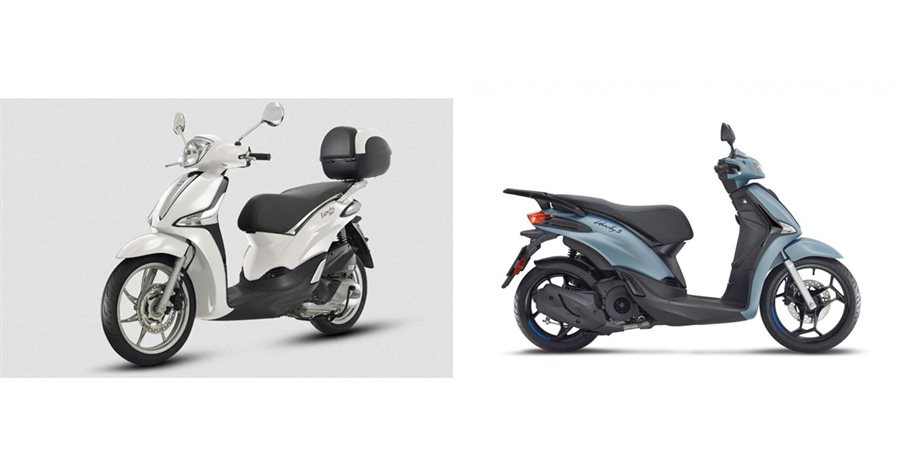 Motorrad Vergleich Piaggio Liberty 125 IGET 4t 3V 2017 vs. Piaggio Liberty 50 S 2025