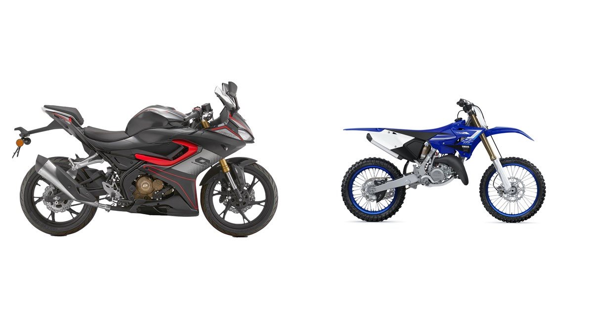 Motorrad Vergleich QJ Motor SRK 125 R 2025 vs. Yamaha YZ 125 LC 2020