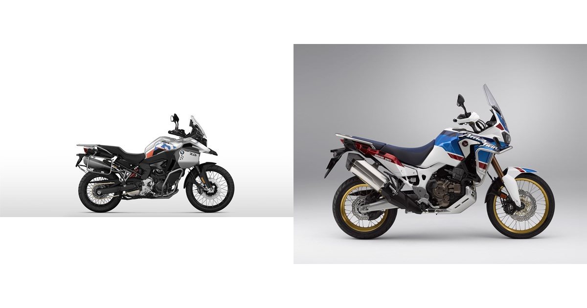Motorrad Vergleich BMW F 900 GS Adventure 2024 vs. Honda CRF1000L Africa Twin Adventure Sports ...