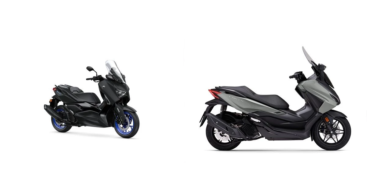 Motorrad Vergleich Yamaha XMAX 125 2024 vs. Honda Forza 125 2025