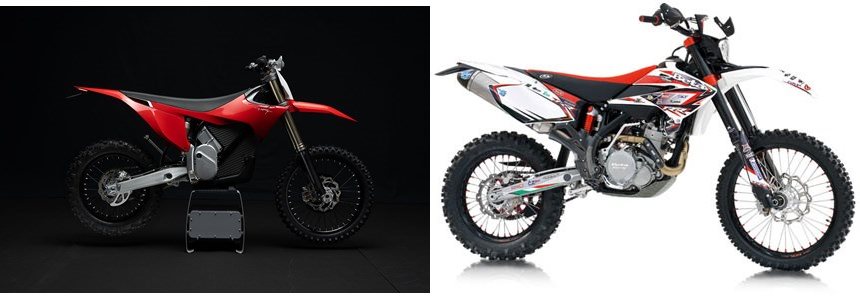 Motorrad Vergleich Stark Future Varg EX 2025 vs. Beta RR 450 Racing 4T 2009